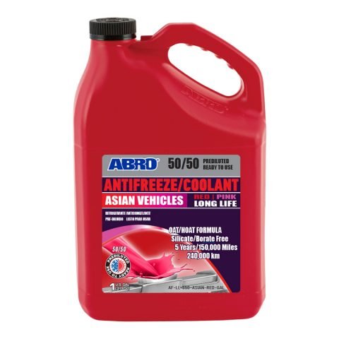 Antifreeze/Coolant Asian Vehicles 50/50 Prediluted Red/Pink - ABRO